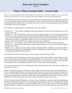Vol 1 Week 7 What is Genuine Faith Answer Guide – Truth That Inspires